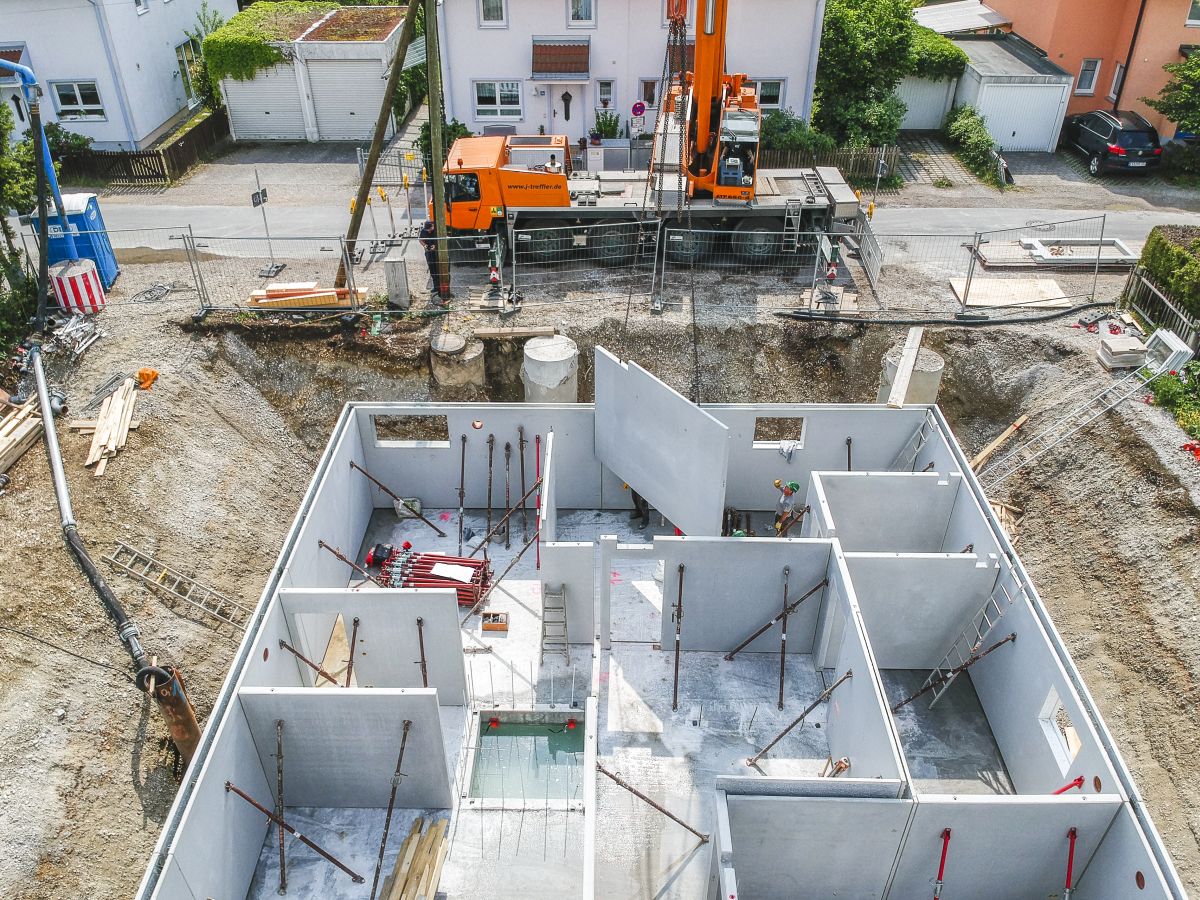 Fertigbetonteile Kellerwand Betonfertigteilwand: Vorteile, Fertigung